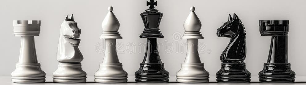 All Chess Pieces are Isolated and Rendered in 3D on a White Background ...