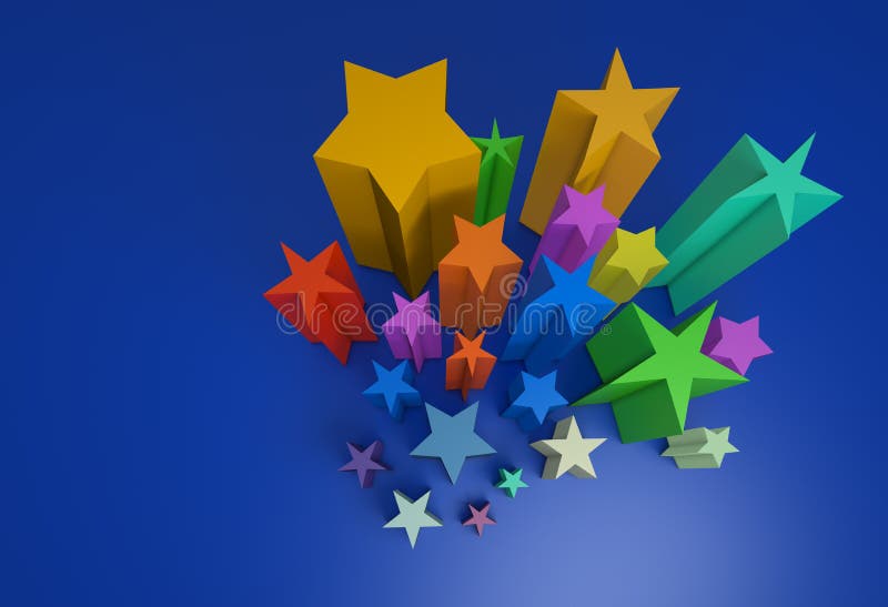 All color stars stock illustration. Illustration of astronomy - 25191980