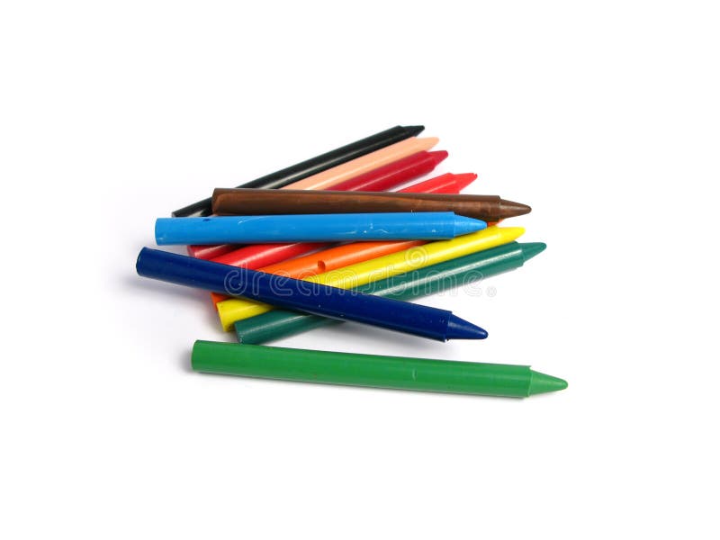 Pencil Crayons, Red, Blue Yellow Primary Colors Stock Photo - Image of ...