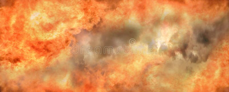 All-consuming Raging Fire that Engulfed All Space Stock Image - Image ...