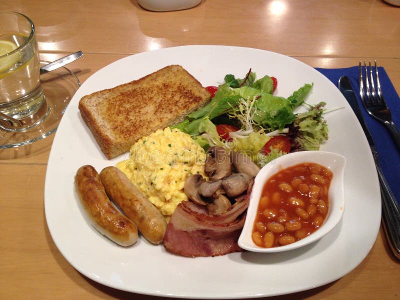 All-Day Breakfast stock photo. Image of greasy, chips - 1219232