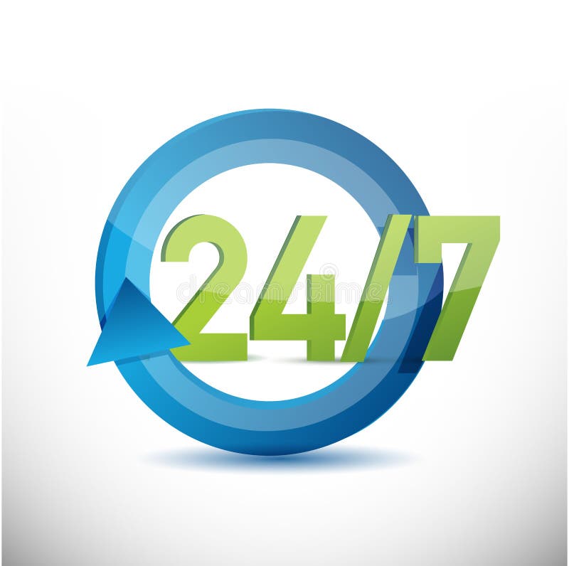 Opening hours stock illustration. Illustration of twenty - 25302291