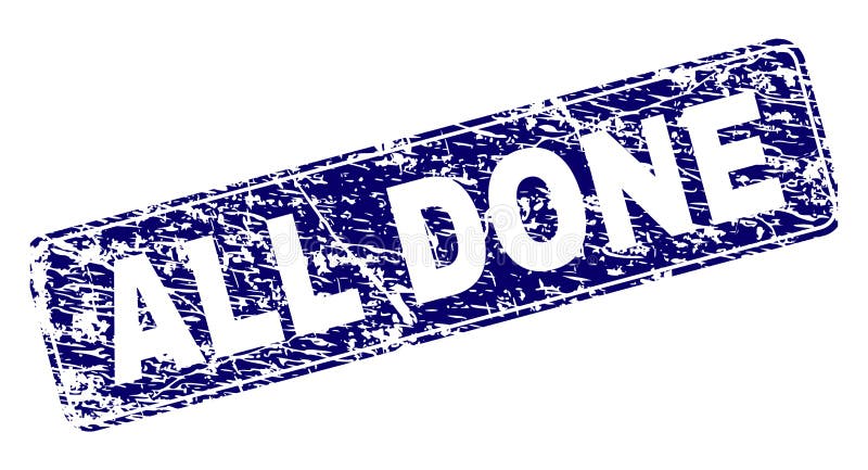 Grunge JOB DONE Rectangle Stamp Stock Vector - Illustration of dirty ...