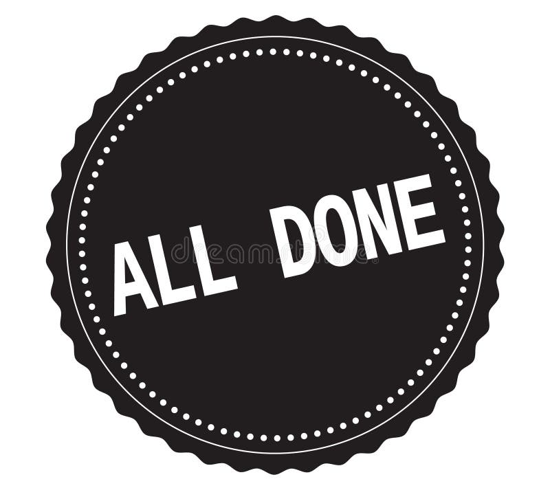 Black Done Stamp Icon Or Logo Stock Vector - Illustration of seal ...