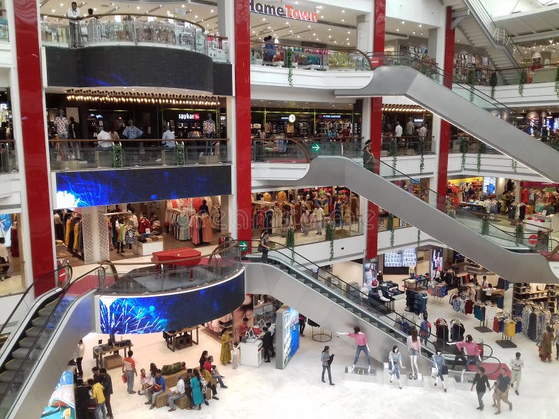 All Floors of the Mall with People Editorial Photography - Image of ...