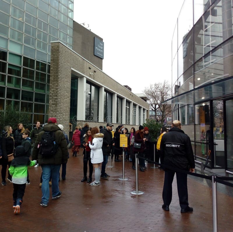Queue Outside the Van Gogh Museum Editorial Image - Image of visitors ...