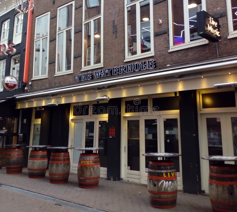 The Waterhole Live Music Bar of Amsterdam Editorial Stock Image - Image ...