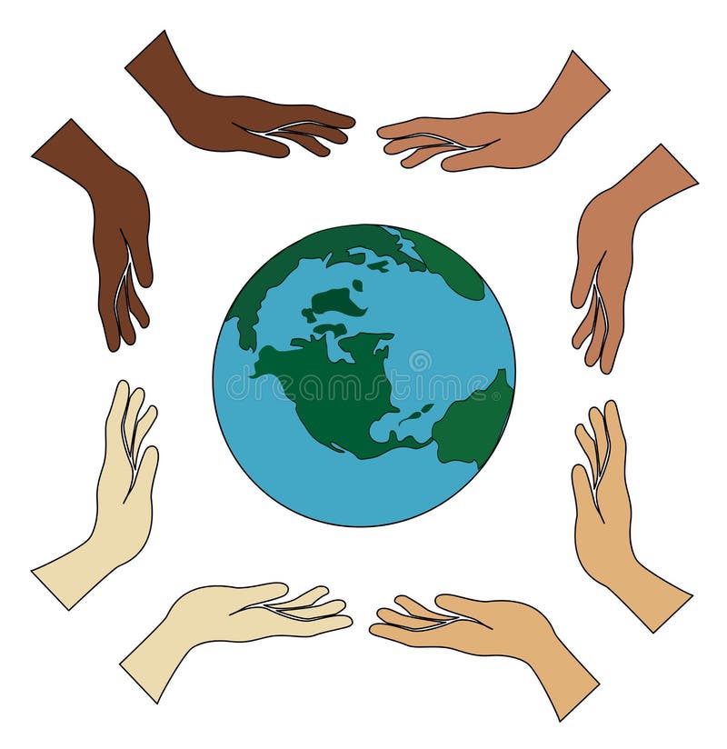 Hands Holding World Stock Illustrations – 29,786 Hands Holding World ...