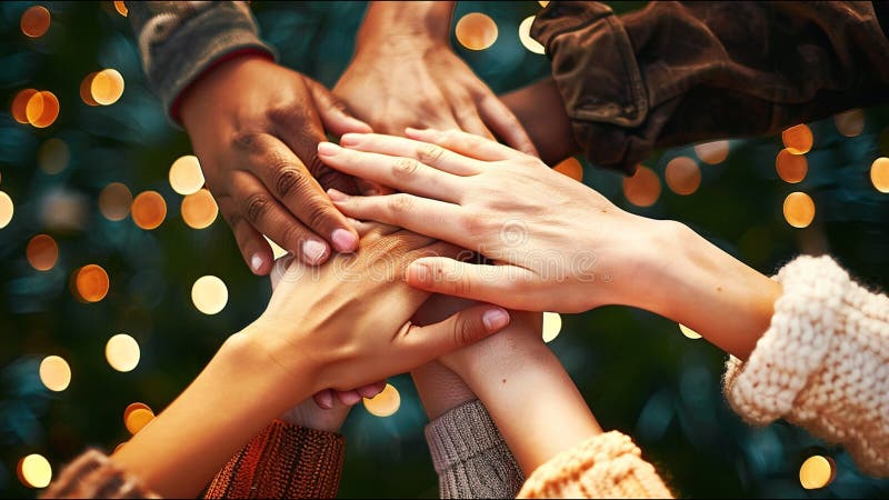 All Hands in People Soft Diffuse Bokeh Focus Friendship Unity Trust ...