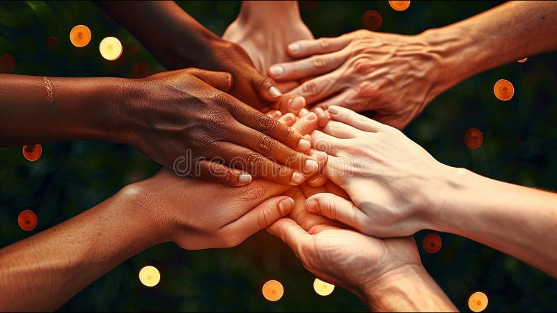 All Hands in People Soft Diffuse Bokeh Focus Friendship Unity Trust ...