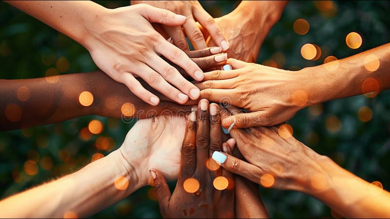 All Hands in People Soft Diffuse Bokeh Focus Friendship Unity Trust ...