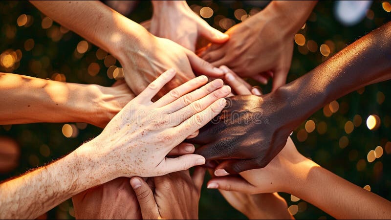All Hands in People Soft Diffuse Bokeh Focus Friendship Unity Trust ...