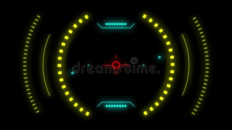 HUD Action and Target Animation Background Effects Stock Video - Video ...