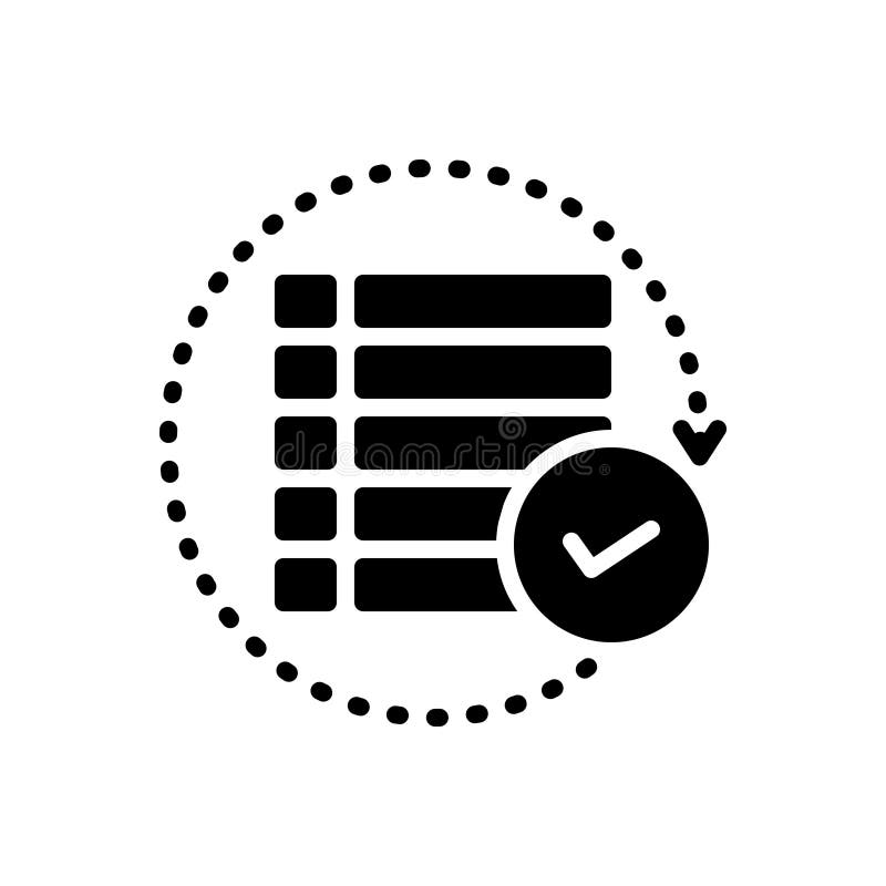 Black Solid Icon for All, Everyone and Total Stock Vector ...