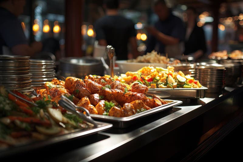 All Inclusive Food Buffet at the Hotel Stock Image - Image of hotel ...