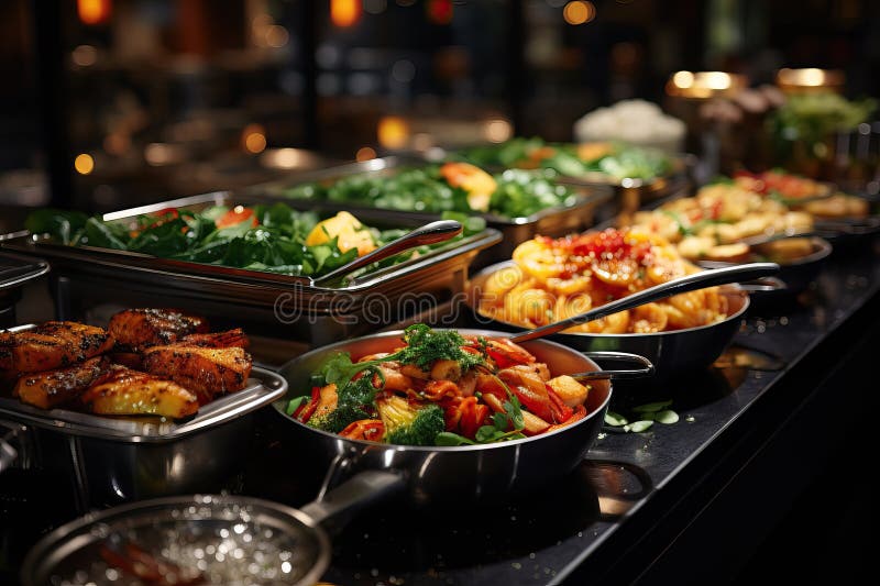 All Inclusive Food Buffet at the Hotel Stock Photo - Image of ...
