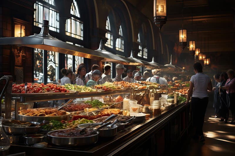 All Inclusive Food Buffet at the Hotel Stock Image - Image of dining ...