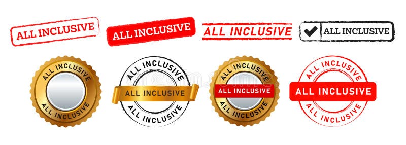 All Inclusive Rectangle Circle Stamp and Seal Badge Label Sticker Sign ...