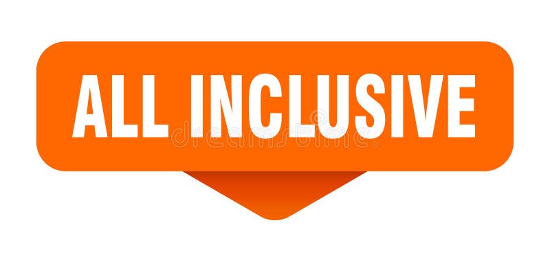 All Inclusive Sticker. All Inclusive Sign on Transparent Background ...
