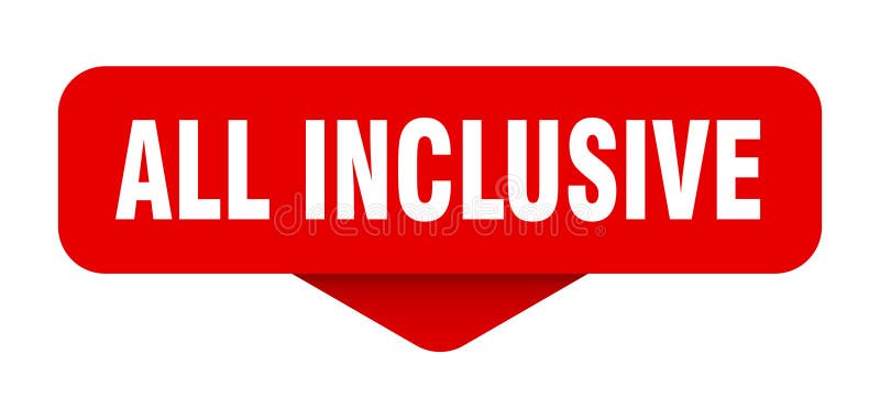 All Inclusive Sticker. All Inclusive Sign on Transparent Background ...