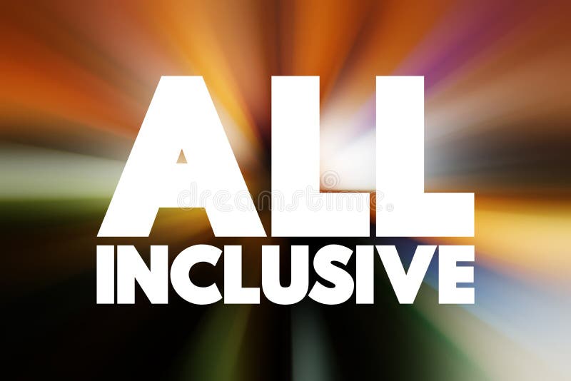 All Inclusive Text Stock Illustrations – 468 All Inclusive Text Stock ...