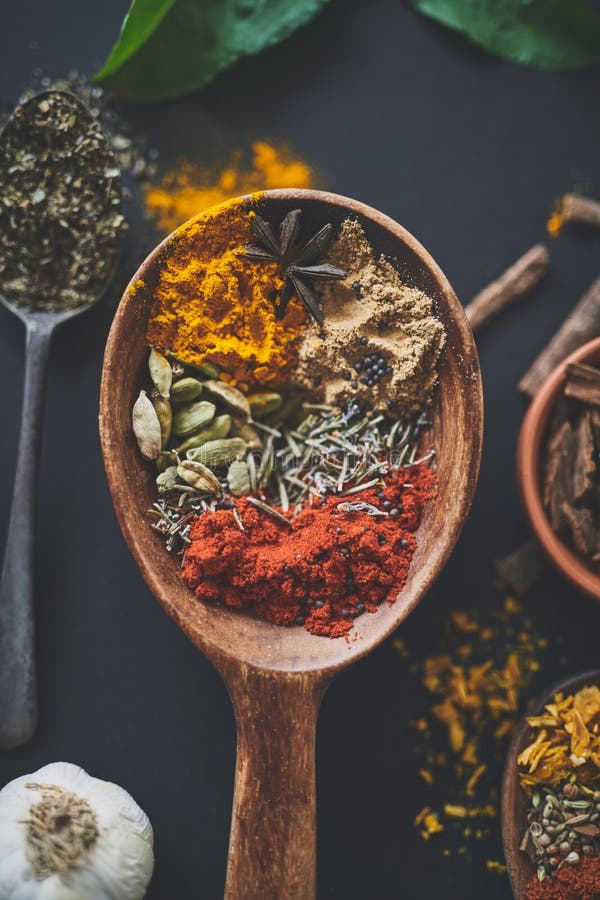 We All Live in a World of Flavour. an Assortment of Spices. Stock Image ...