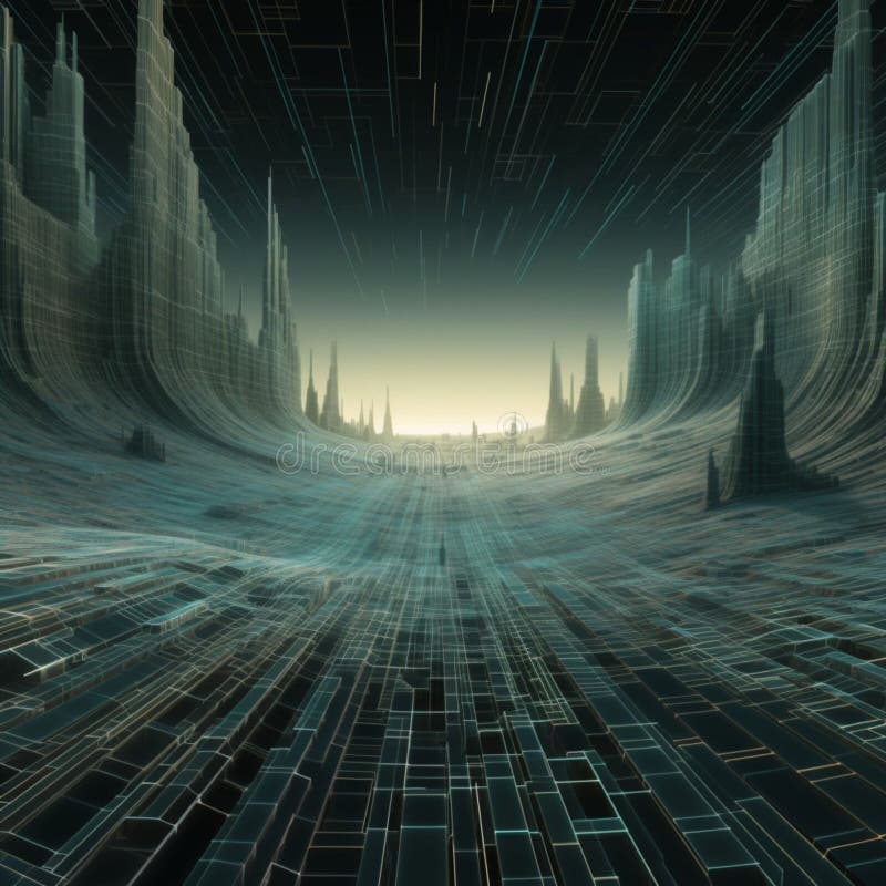 We are All in the Matrix. Ai Generated Stock Illustration ...