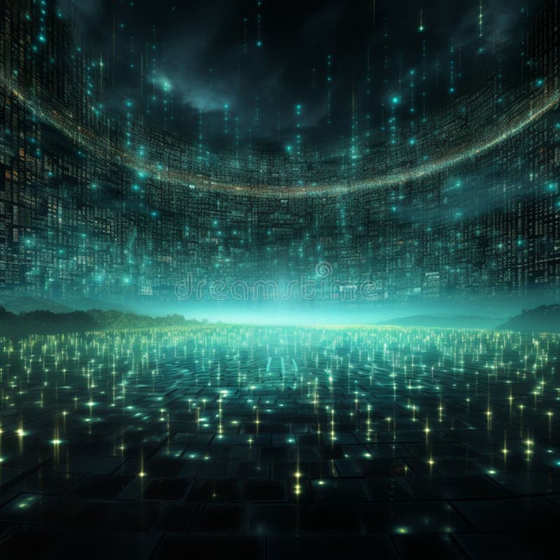 We are All in the Matrix. Ai Generated Stock Illustration ...