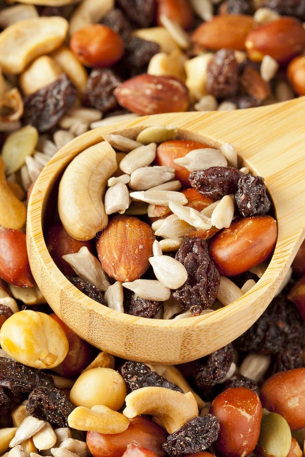 All Natural Homemade Trail Mix Stock Photo - Image of trailmix, healthy ...