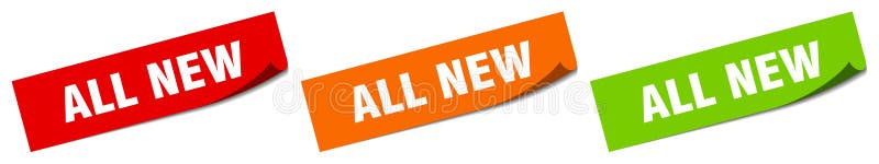 All New Sticker. All New Square Isolated Sign Stock Vector ...