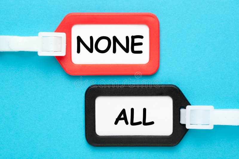 Opposite Words All None Stock Photos - Free & Royalty-Free Stock Photos ...
