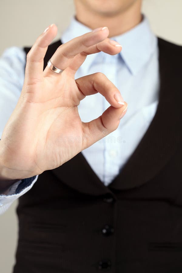All OK stock image. Image of female, business, expressing - 14354283