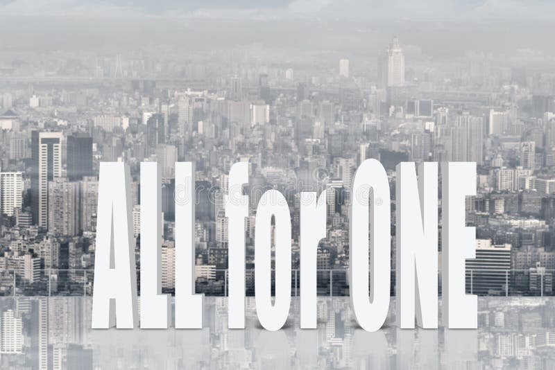 All for one stock illustration. Illustration of togetherness - 58366008