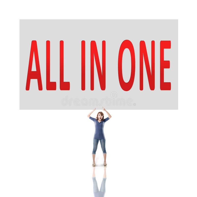 All in one stock image. Image of paper, design, woman - 57927789