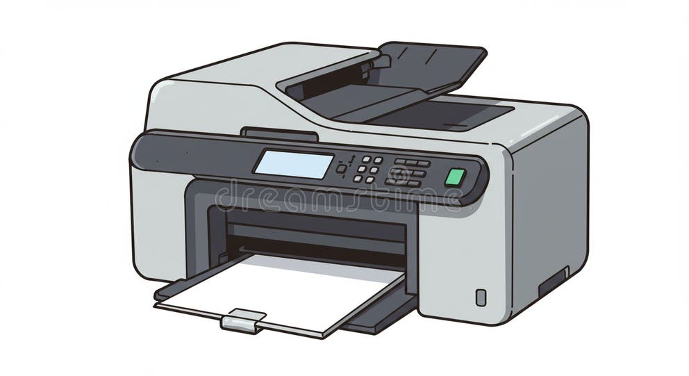 Flatbed Printer Stock Illustrations – 110 Flatbed Printer Stock ...