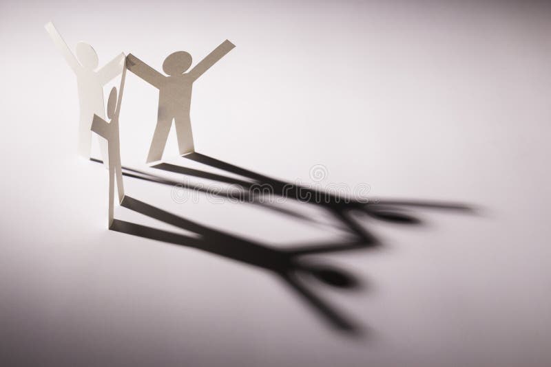 Unity by three group stock image. Image of cutout, joining - 243274899