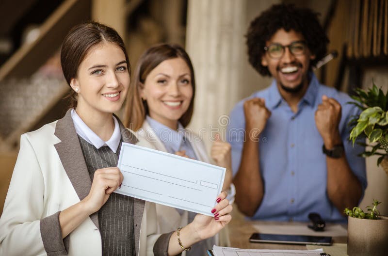 All our efforts paid off stock photo. Image of business - 183717432
