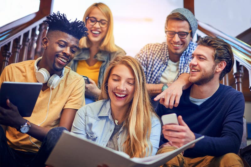 This is All for Our Future. a Group of Diverse University Students ...