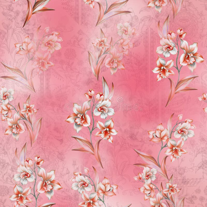 All Over Flower. Pateen.Flower All Over. All Over Design. Digital Print ...