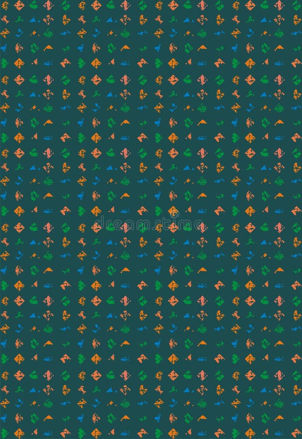 Abstract Green Geometrical All Over Design Stock Vector - Illustration ...