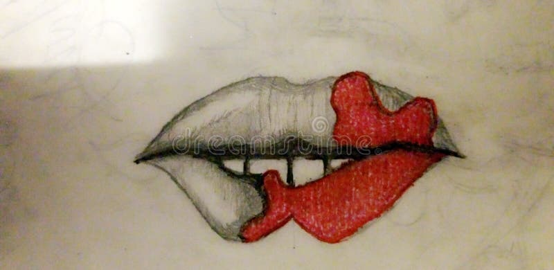 Red Lips Drawing Tumblr