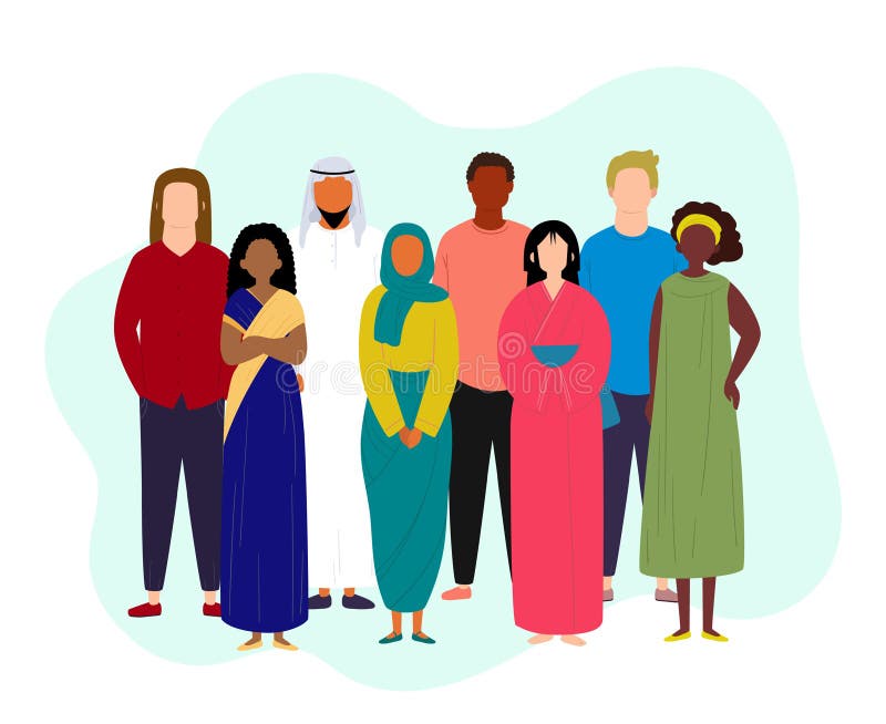 Racial Harmony and Cultural Diversity Stock Vector - Illustration of ...