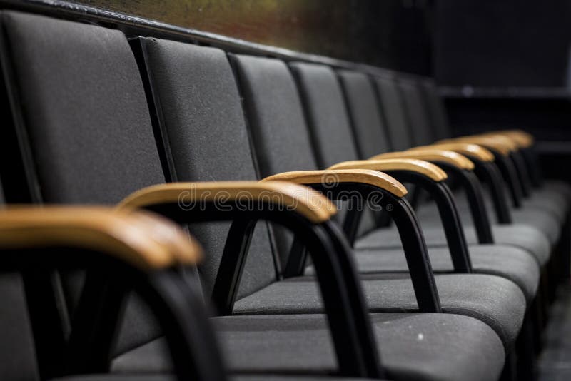 All in a Row stock image. Image of lined, seats, brown - 97180037