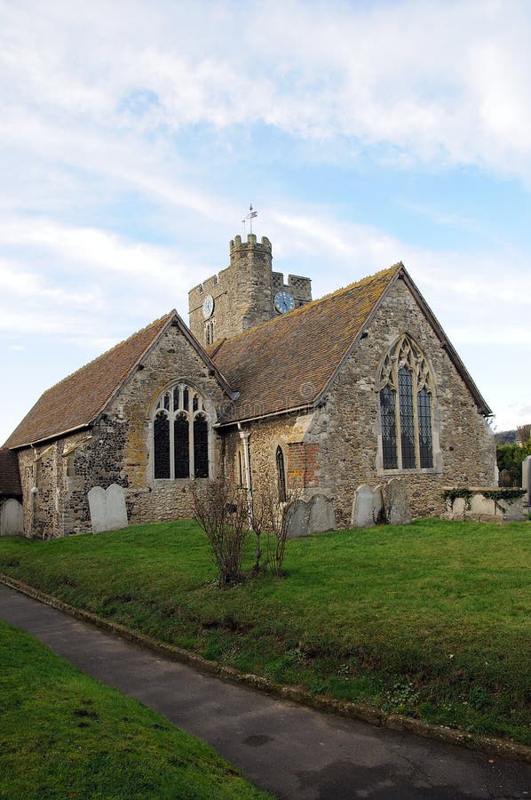All Saints Church at Ulcombe Kent Stock Image - Image of english ...