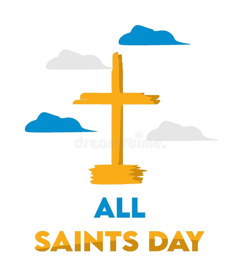 All Saints Day Vector Illustration Stock Vector - Illustration of ...