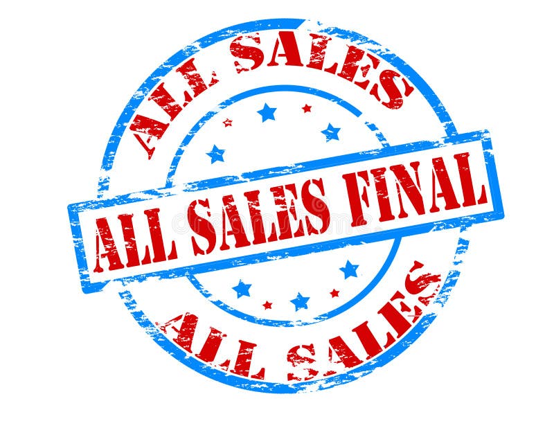 All Sales Final Label Sticker, All Sales Final Badge Sign Stock Vector ...