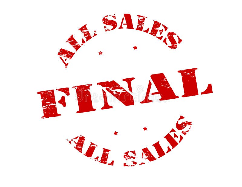 All sales final stock illustration. Illustration of symbol - 92047662