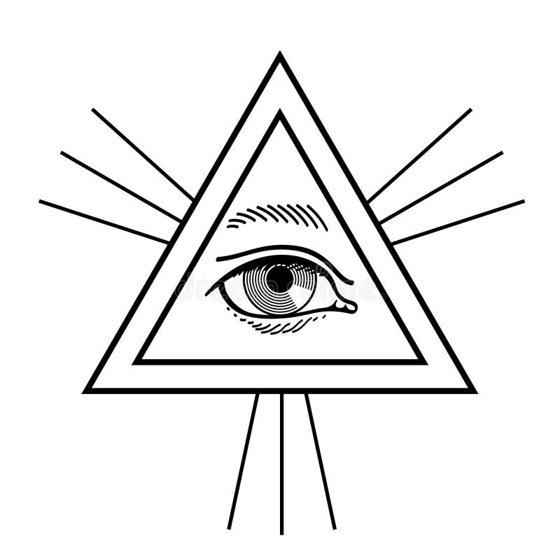 All-Seeing Eye of God, or the Eye of Providence Stock Vector ...