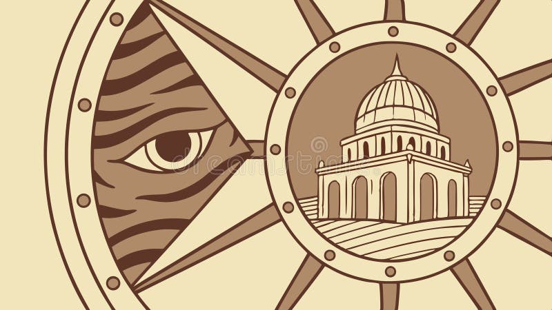 All Seeing Eye Compass. Mystical Esoteric Vector Illustration, Vector ...