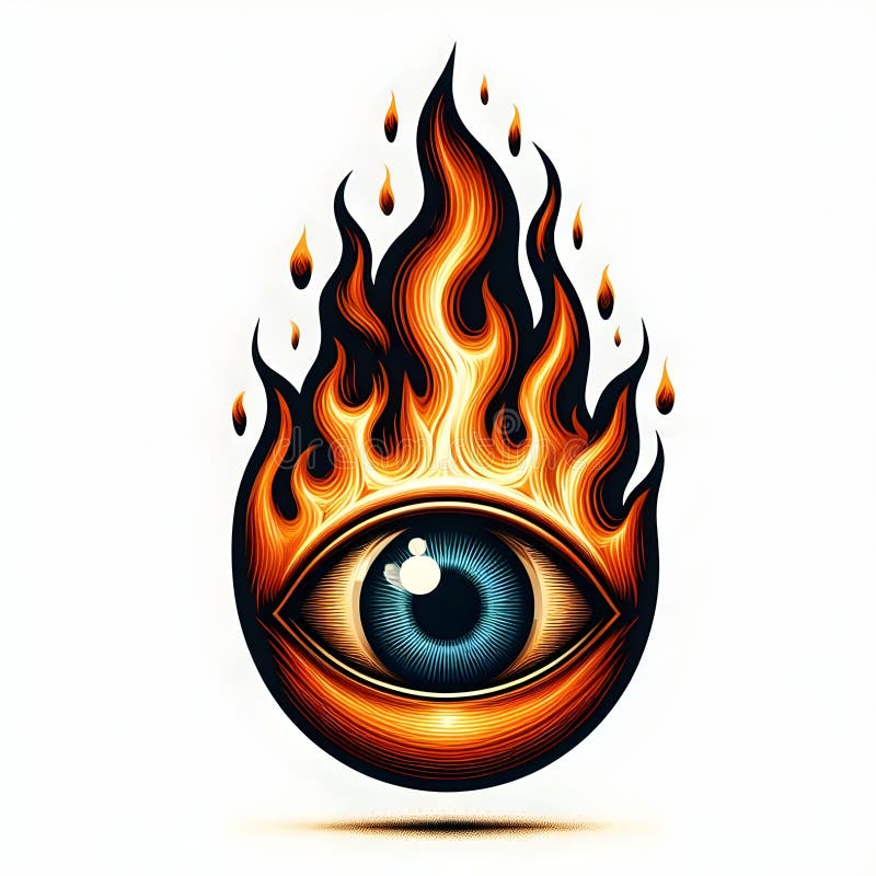 All-seeing Eye, 2D Vector Illustration. Stock Illustration ...